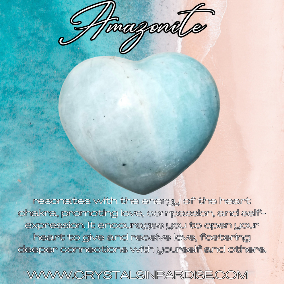 Amazonite Heart – Crystals In Paradise
